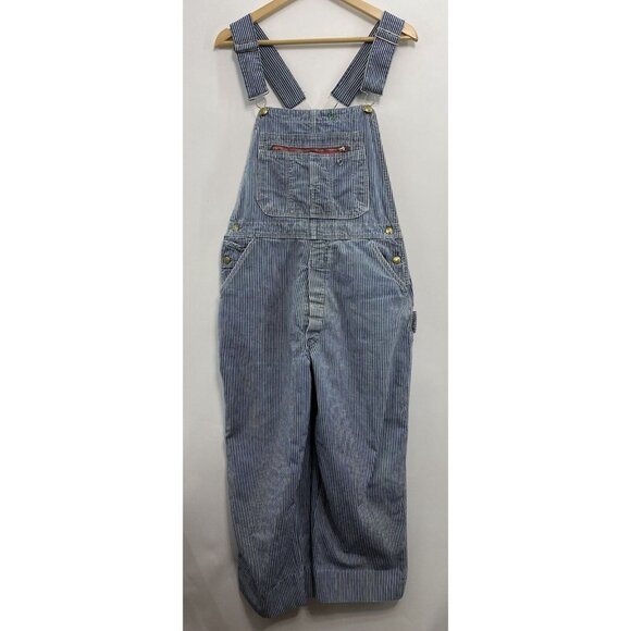 Pointer Brand | Jeans | Vintage Pointer Brand Bib Overalls Conductor Striped Blue White Mens ...
